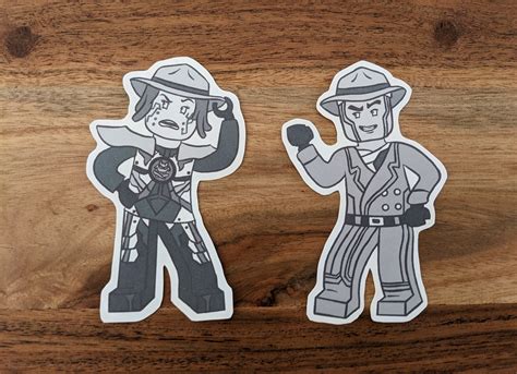 Pixal And Zane Lego Ninjago Confidential Detective Sticker Set Etsy