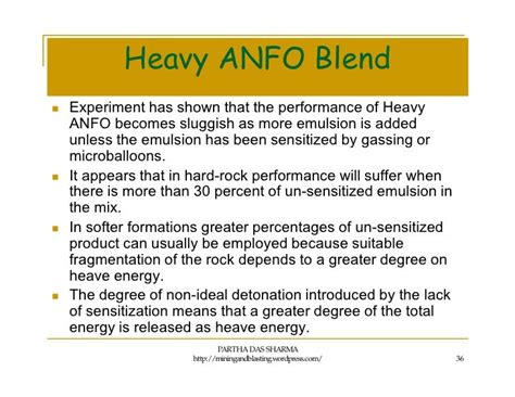 Anfo Emulsion And Heavy Anfo Blends Useful Explosive And Blasting