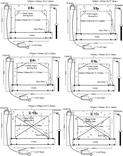 Crack Patterns For Different Epoxy Repaired Concrete Infilled Rc Frames Download Scientific