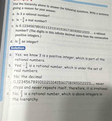 solved use the hierarchy above to answer the following questions