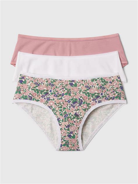 Organic Stretch Cotton Hipster 3 Pack Gap