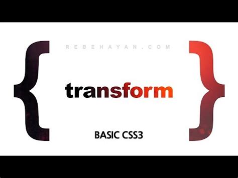 CSS3 기초 Transform에 대해서 Scale translate skew rotate 웹퍼블리셔를 위한 기초 학습