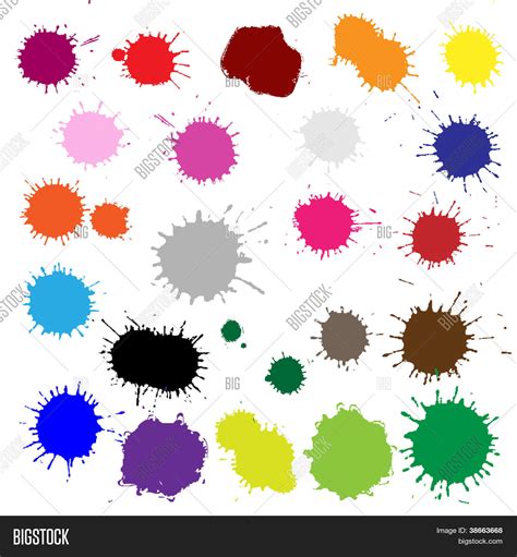 Big Set Color Blobs Vector And Photo Free Trial Bigstock