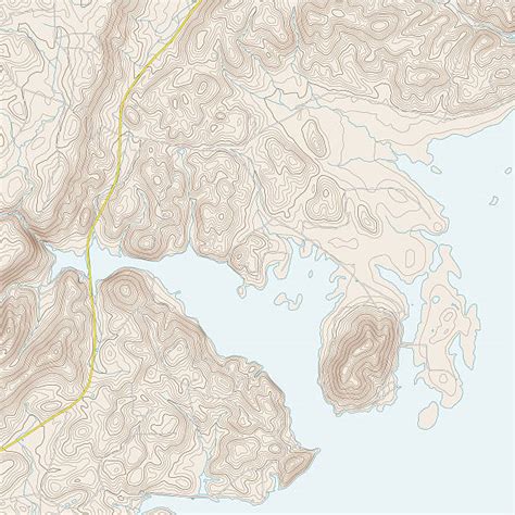 Lake Contour Map Stock Vectors Istock