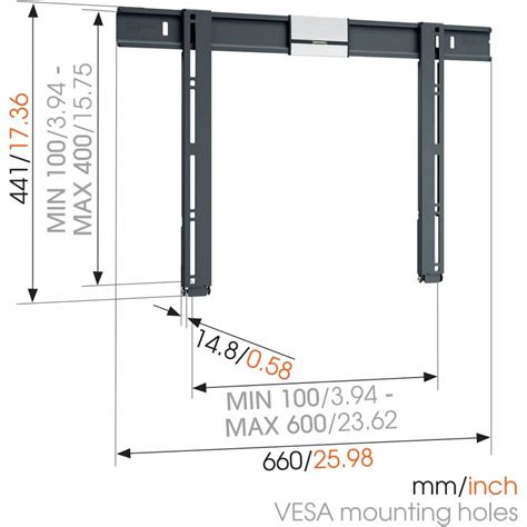 Vogels THIN 505 super flache TV Wandhalterung 40- 65 Zoll