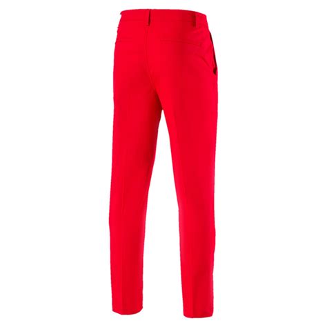 Puma Tailored Tech Golf Pants In Red For Men Lyst