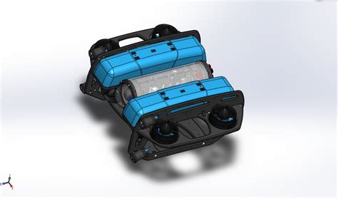 重型改装bluerov2水下机器人3d建模图纸 Solidworks设计 Igs Step Keryi