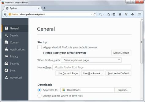 How To Make Mozilla Firefox The Default Browser GHacks Tech News
