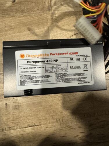 Thermaltake Purepower 430W Watt XP550 NP 47-63 Hz Power Supply Unit PSU ...