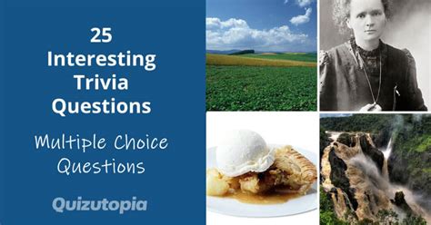 70 random trivia questions with answers multiple choice quizutopia