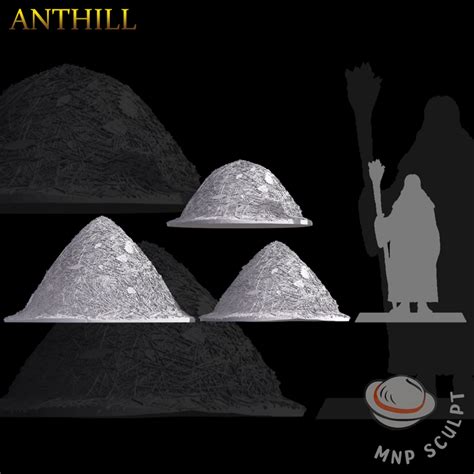 3d Printable Anthill By Mnp Sculpt