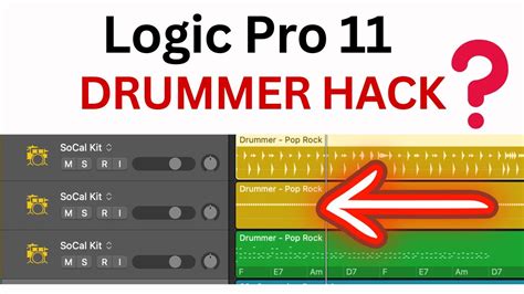 Logic Pro 11 Drummer HACK - 3 Tracks 1 Drummer Multi-Editable Tracks | Session Players - YouTube