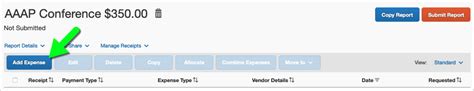 Myexpense Create And Submit An Expense Report Supply Chain Management