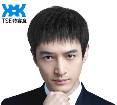 Tsewig Mens Short Hair Korean Style Handsome Human Hair Flat Brush Cut