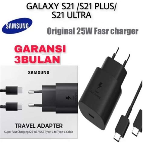 Jual Charger Samsung Galaxy S21s21 Plus S21 Ultra 25watt Original 100