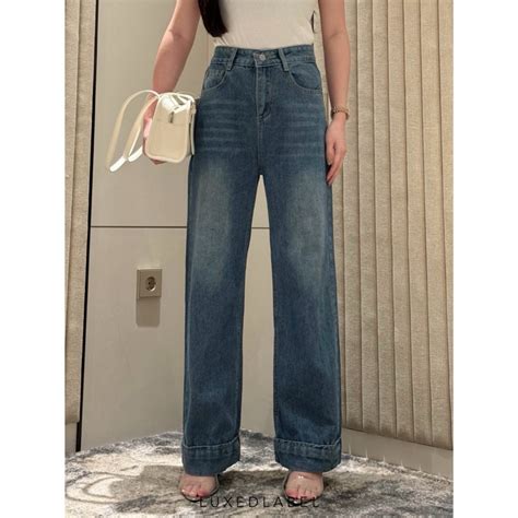 Jual LUXE DLABEL 306 Jeans Celana Jeans Wanita Panjang Highwaist