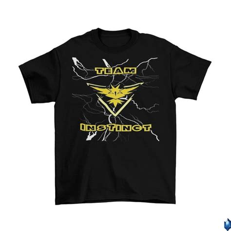 Everfind Go Team Instinct Zapdos Intuition T Shirt Uni Cotton Tv Sizes