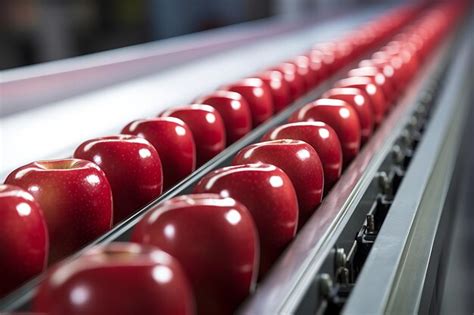 Premium Ai Image Ai Revolutionizes Sorting Red Apple Assembly Line At