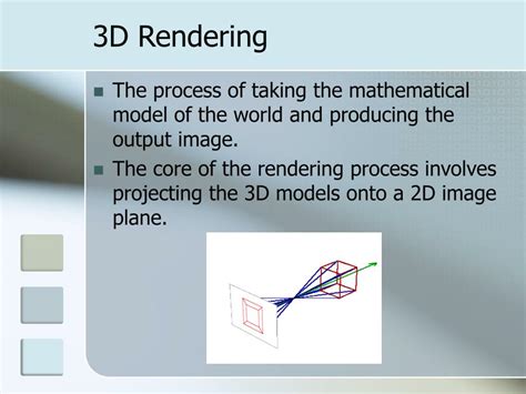 ppt 3d graphics rendering and terrain modeling powerpoint