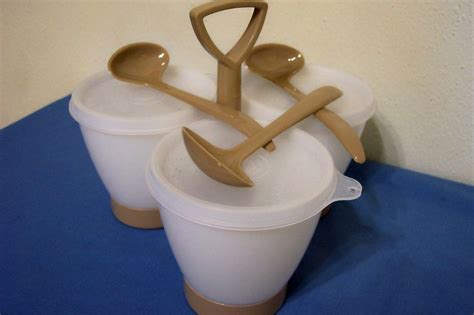 Tupperware Condiment Caddie With Serving Spoons