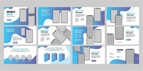 Mobile App Presentation Slide Design Template 55715819 Vector Art At Vecteezy