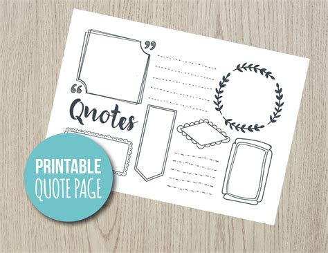 Bujo Quote Template Bullet Journal Quotes Bullet Journal