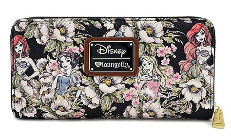 Loungefly X Disney Princess Floral Zip Around Wallet Disney Wallet Bags Zip Around Wallet
