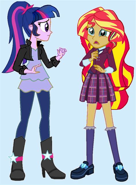 Mlp Eg Au Sci Sunset Apologizing By Princesscreation345 On Deviantart