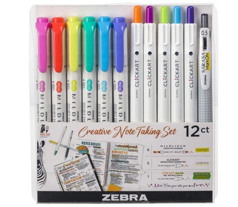 Creative Note Taking Set Zebra Pen