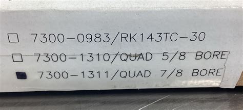 Contrex 7300 1310 Sensor Kit Quad 7 8 Bore 5e 22 Palmetto Automation Inc