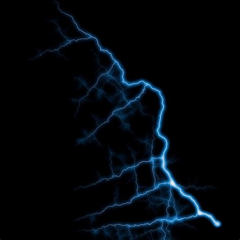 Premium Photo Abstract Light Blue Lighting Natural Thunder Realistic
