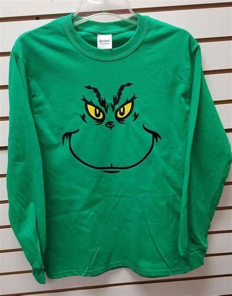 Grinch Shirt Long Sleeve Adult By Woostooboutique On Etsy