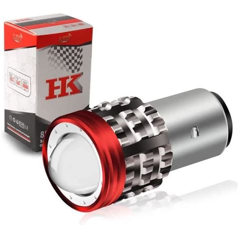 Ampoule Ba D Led Moto De Phare H Ba D S Led Ampoule De Phare Avec Bleu Angel Eye Dc V