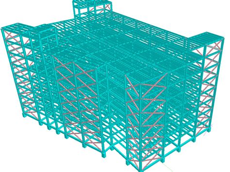 A Complete 3d Model Design Of Steel And RCC Structure Staad Pro