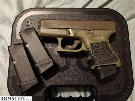 Armslist For Saletrade Glock 26 Gen 3 9mm Cerekoted 3 Mags