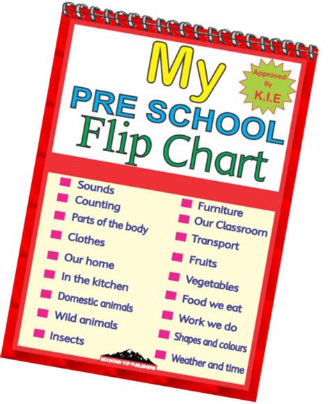 My Pre School Flip Chart Mountain Top Educational Publishers