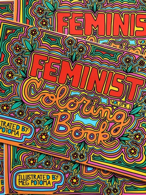 Feminist Coloring Books Adult Coloring Book Gay Coloring Etsy