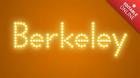Berkeley Text Effect Generator