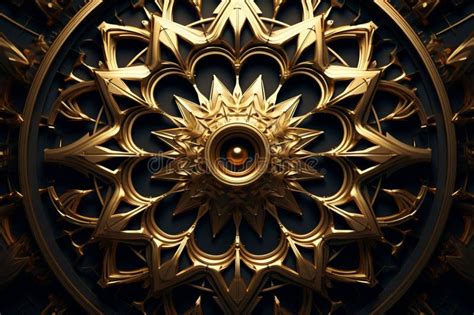 Intricate Mathematical Patterns Forming A Stock Illustration
