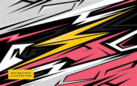 Premium Vector Racing Strip Vector Background