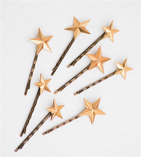 Star Bobby Pins Gold Star Jewelry Star Hair Pins Bridal
