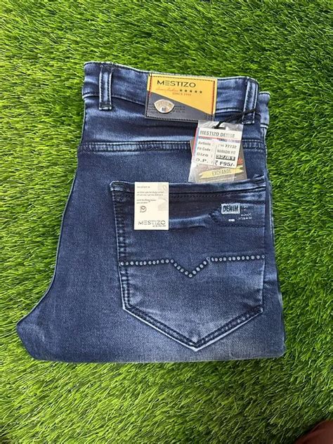 Plain Blue Jeans Pant For Men Regular Fit At Rs 695piece In Bellary