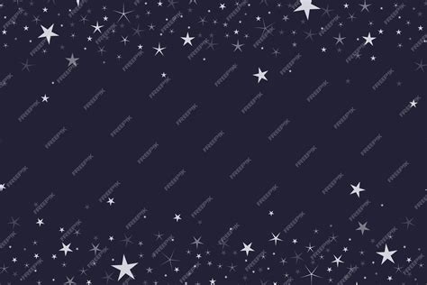 Fondo Plano De Estrellas Plateadas Vector Gratis