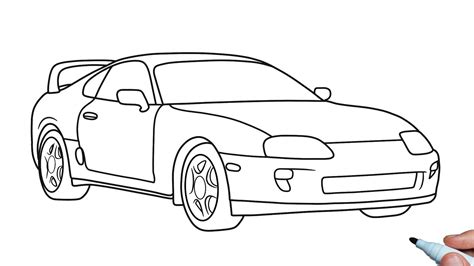 How To Draw A Toyota Supra A From Fast And Furious Vrogue Co