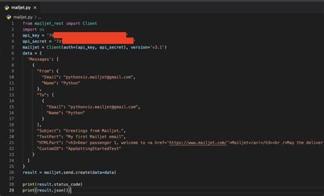 Python 可以發送電郵？教您用 Mailjet 免費使用 Email Api Python 編程．圖表