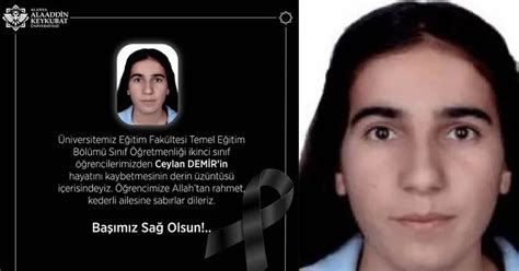 Alanyada Acı Olay Üniversiteli Ceylan Demir Hayatını Kaybetti Yaşam Haberleri