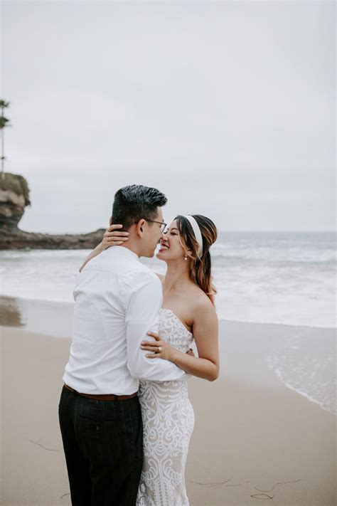 Moody And Romantic Laguna Beach Elopement In California Tina Don
