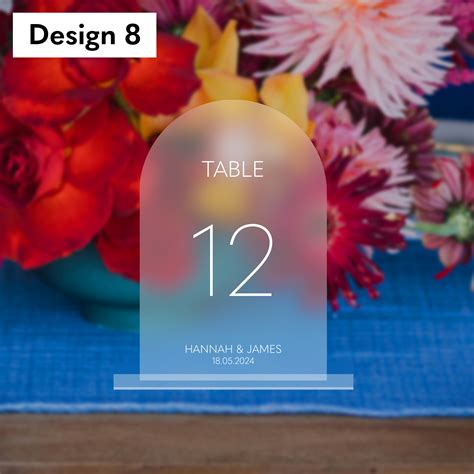 Table Numbers Modern Style Fhsa