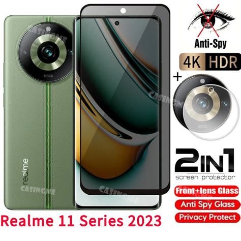 Realme 12 13 Pro 11Pro Private Tempered Glass Anti Spy Full Cover