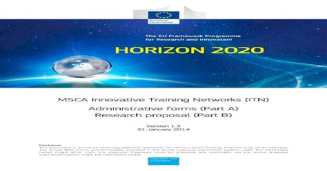 Pdf Msca Standard Proposal Template Pdfslidenet